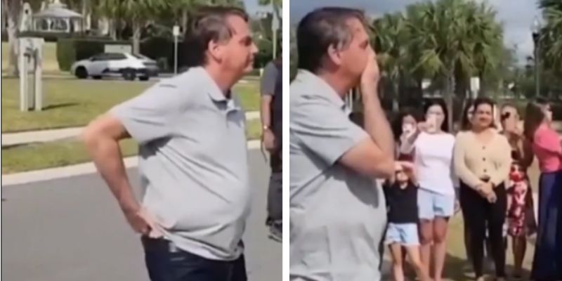 #Vídeo: Bolsonaro é flagrado passando a mão no ‘rêgo’ e em seguida cheirando enquanto ouvia a ...